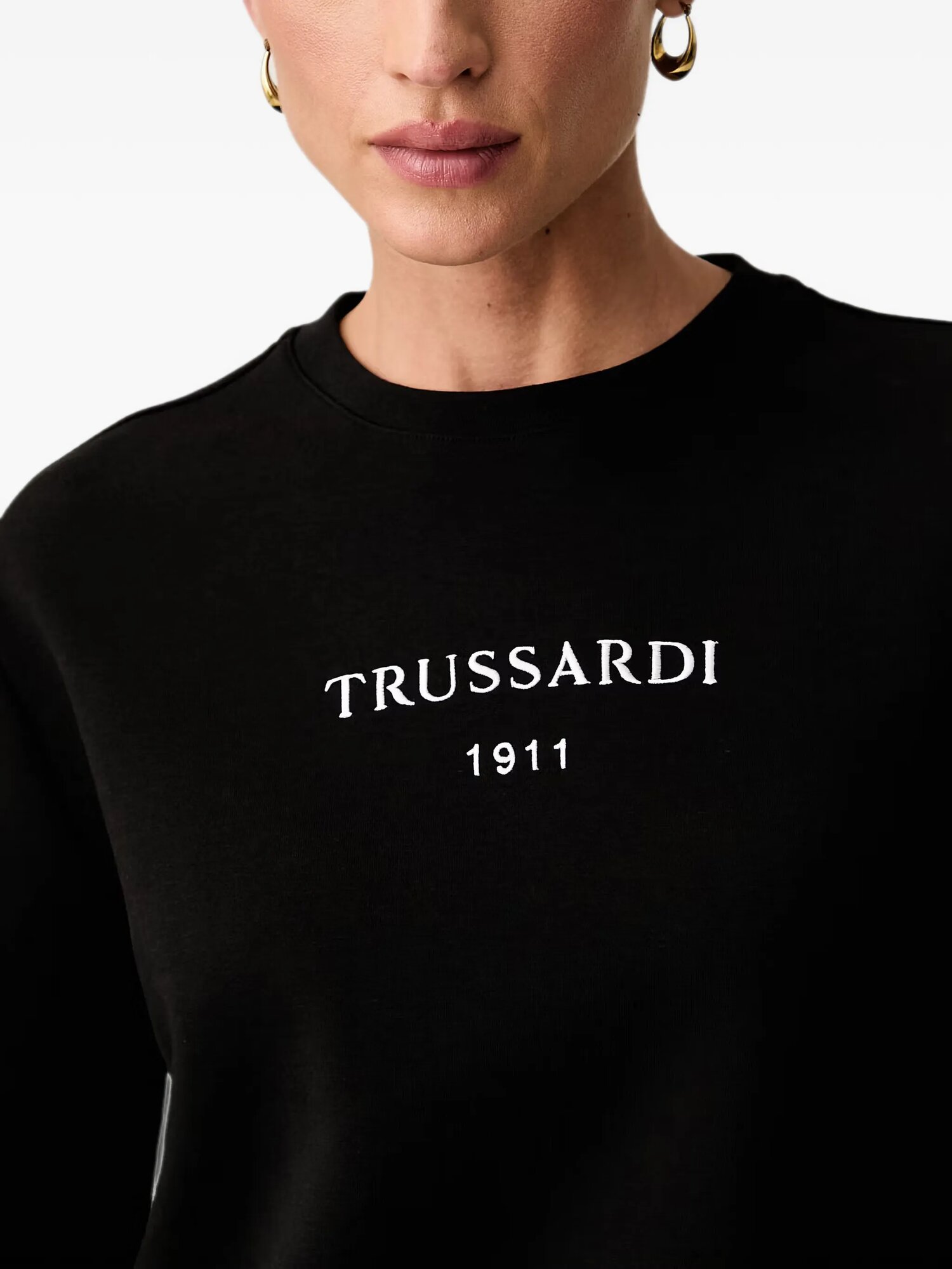 Толстовка TRUSSARDI Logo-embroidered sweatshirt, размер 44 — фото 1