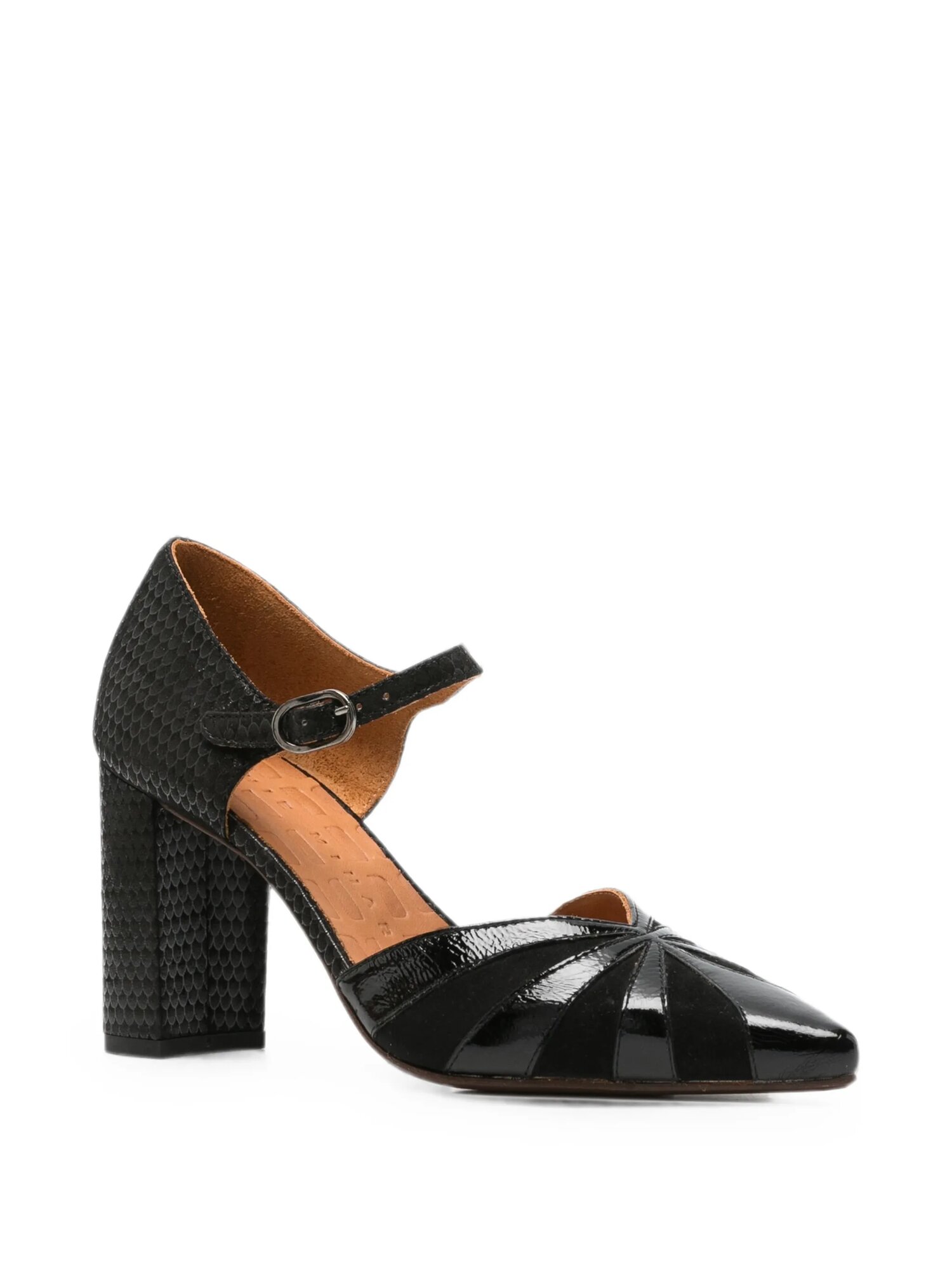 Туфли Chie Mihara Arai snakeskin-effect point-toe heeled pumps, размер 38.5 — фото 1
