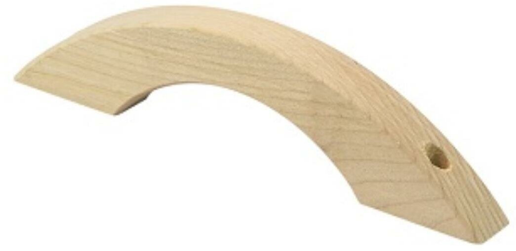 Ручка дверная для бани и сауны деревянная Полукруглая (М-59)