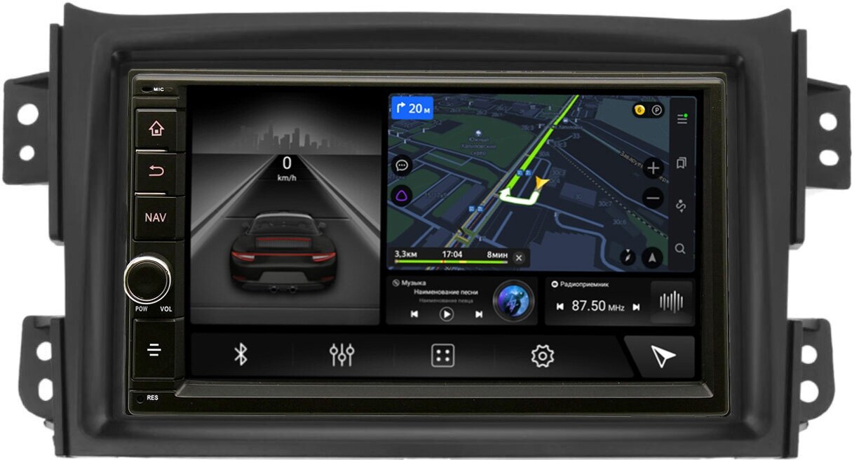 Штатная магнитола Suzuki Splash 2008-2012 Canbox GTR056-RP-11-131-413 Android 10 (4/64, DSP, IPS, Carplay) С крутилкой