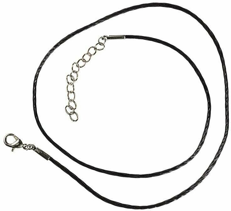 Zlatka Шнур каучуковый с замком CRK-01 45 см d 2 мм 10 шт