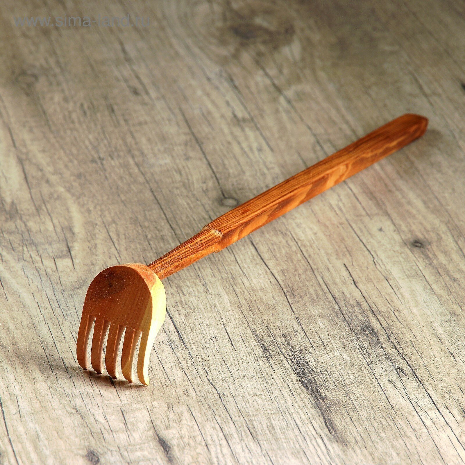 Чесалка-массажёр для спины, 37 см, можжевельник