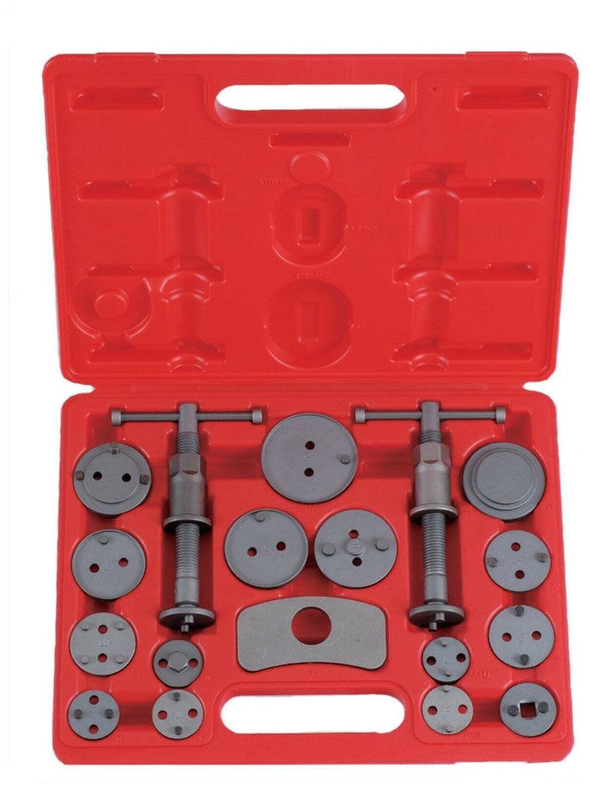 Набор FORCE 65805 для сведения тормозных цилиндров, универсальный 18 предметов