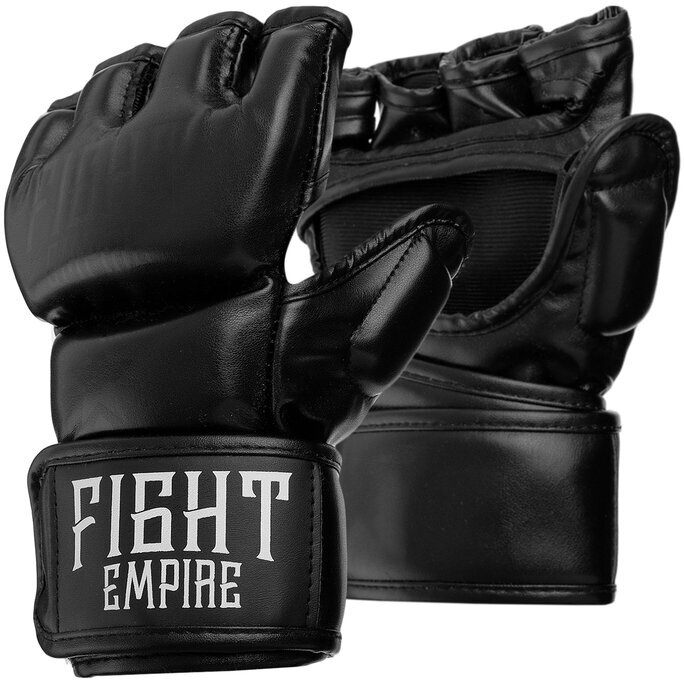Перчатки для ММА тренировочные FIGHT EMPIRE, чёрные, размер S