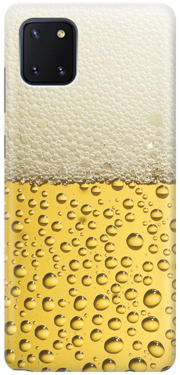 Ультратонкий силиконовый чехол-накладка для Samsung Galaxy Note 10 Lite с принтом "Пиво"