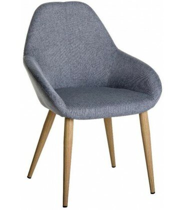 Кресло Kent Серый / Натуральный дуб