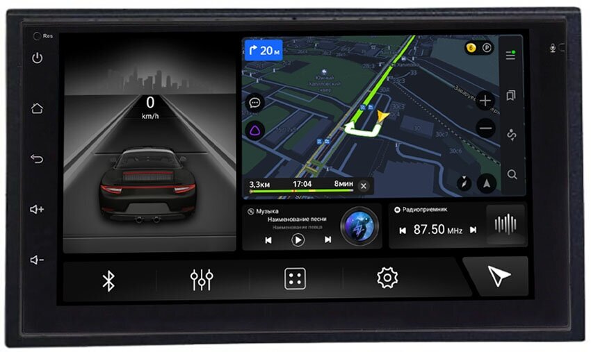 Штатная магнитола Mitsubishi Grandis 2003-2011 Canbox M-Line 9864-RP-11-250-366 Android 10 (4G-SIM, 4/64, DSP, QLed)