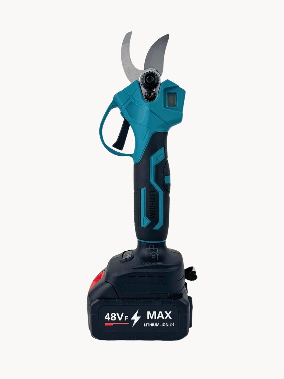 Секатор аккумуляторный садовый "Хищник", секатор электрический, 2 АКБ, электрический сучкорез для обрезки деревьев безщеточный