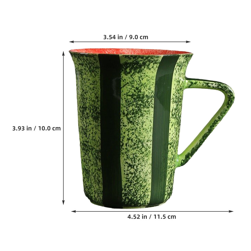 Керамическая Чашка С Водmelonным Дизайном Для Кофе И Чая 20.50X10.00X9.00Cm