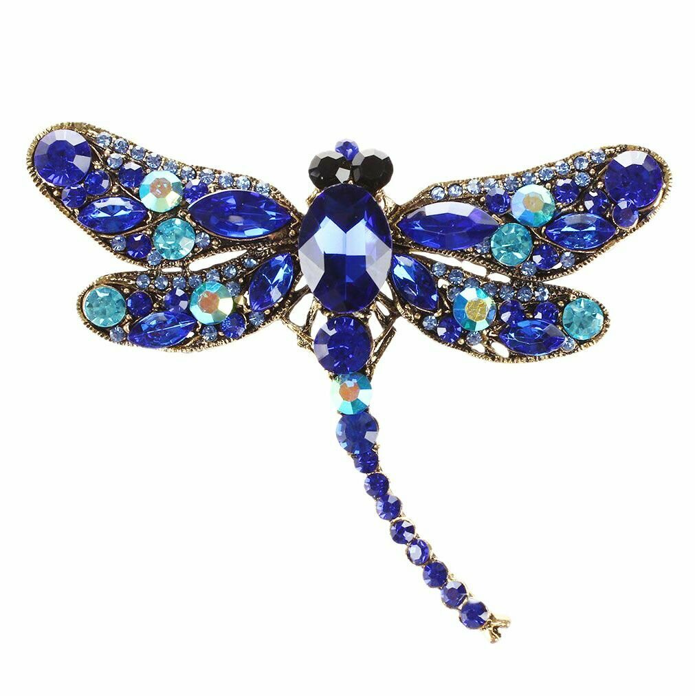 Брошь, стразы