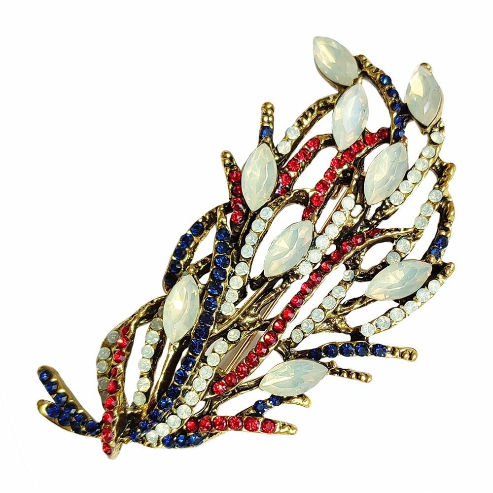 Брошь, стразы