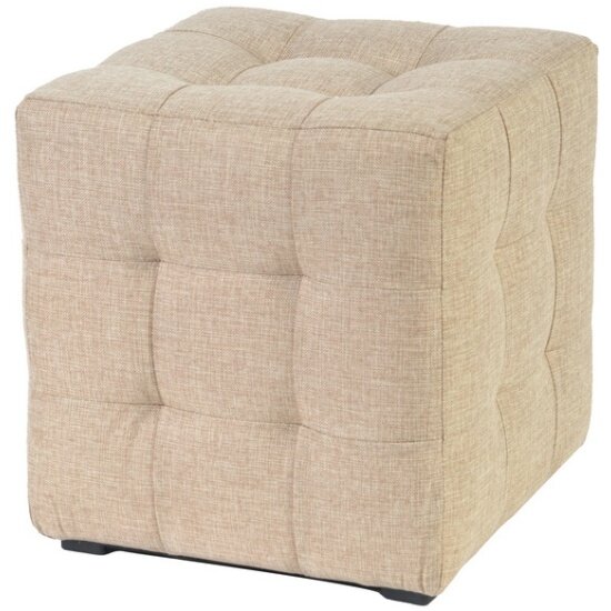 Банкетка Dreambag Лотос Бежевая Рогожка