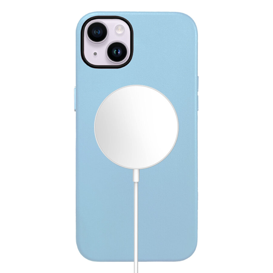 Чехол Leather Case with MagSafe KZDOO Mag Noble Collection для iPhone 14 6.1", синий (1)