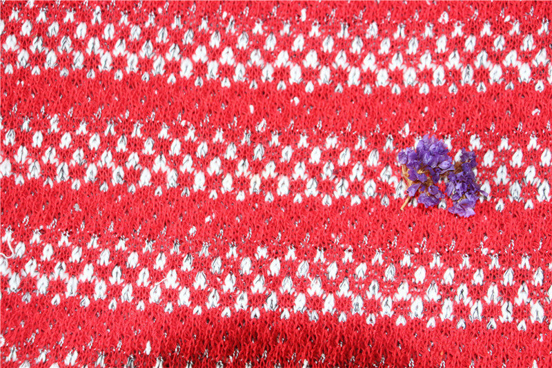 Ткань JIAYI Scarlet, жаккард, полиэстер 90%, хлопок 10%, окрашенная пряжа