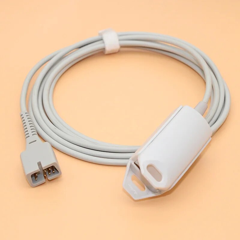 Кабель датчика SpO2 DB7 3 м серый белый