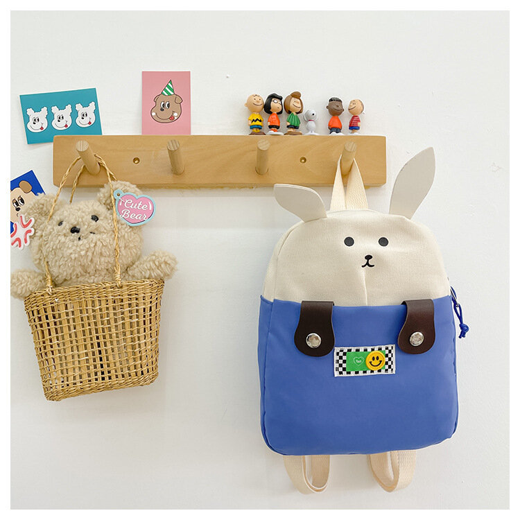 Рюкзак "Милый кролик", для детского сада, синий