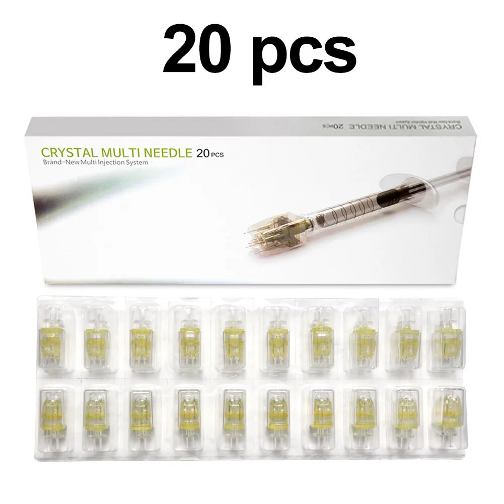MEETCARE 5-контактная кристаллическая игла для инъекций 32G 20pcs 5Pin