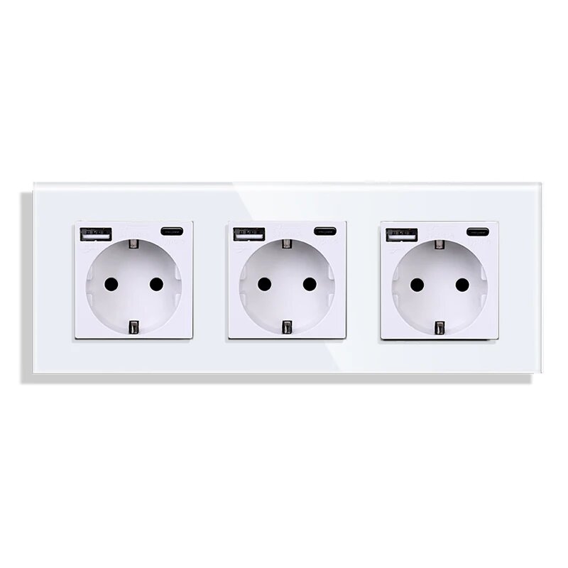 Розетка с USB Type-c Triple Bingoelec