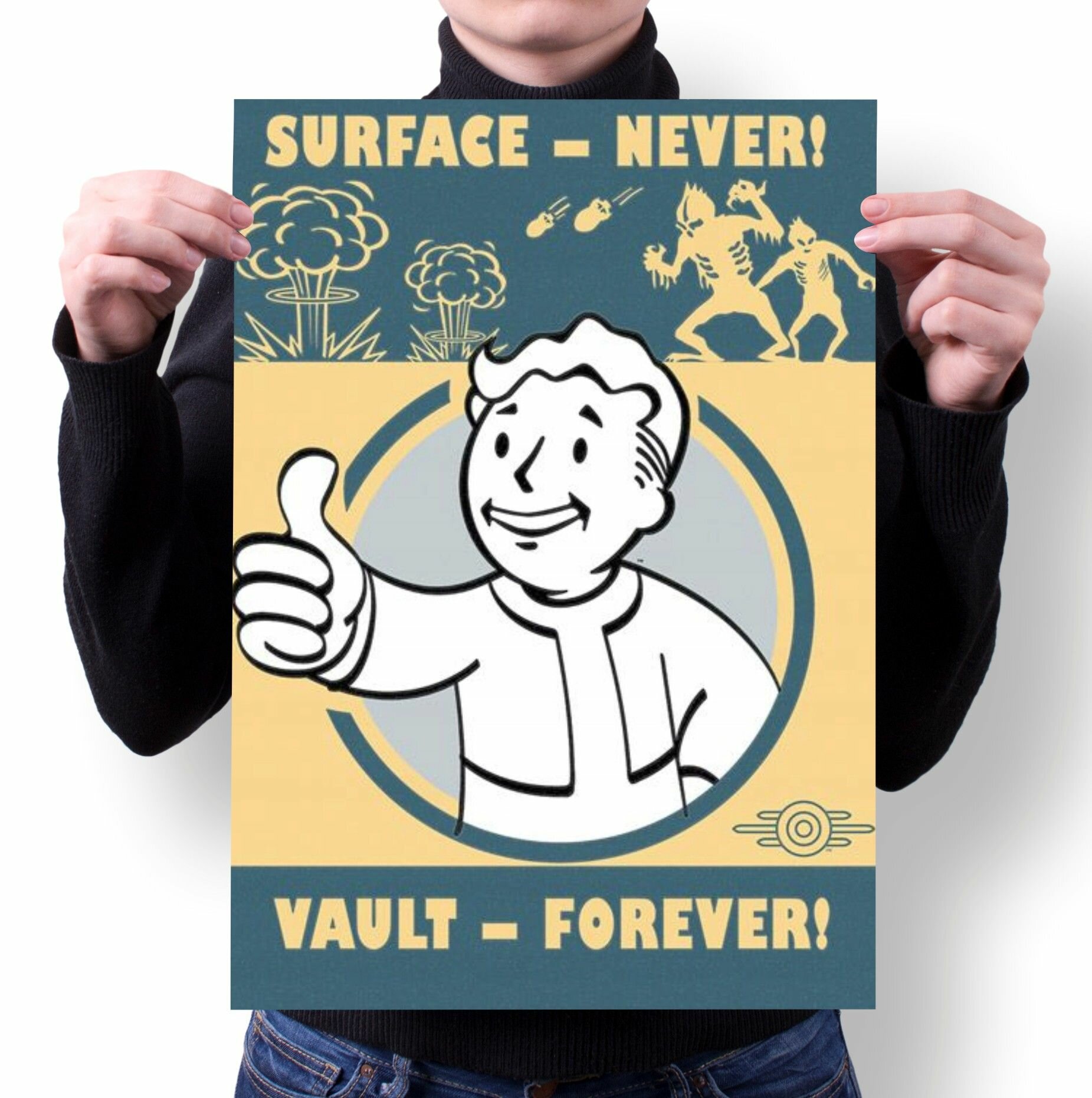Плакат формата А4 с принтом "Fallout", Фоллаут