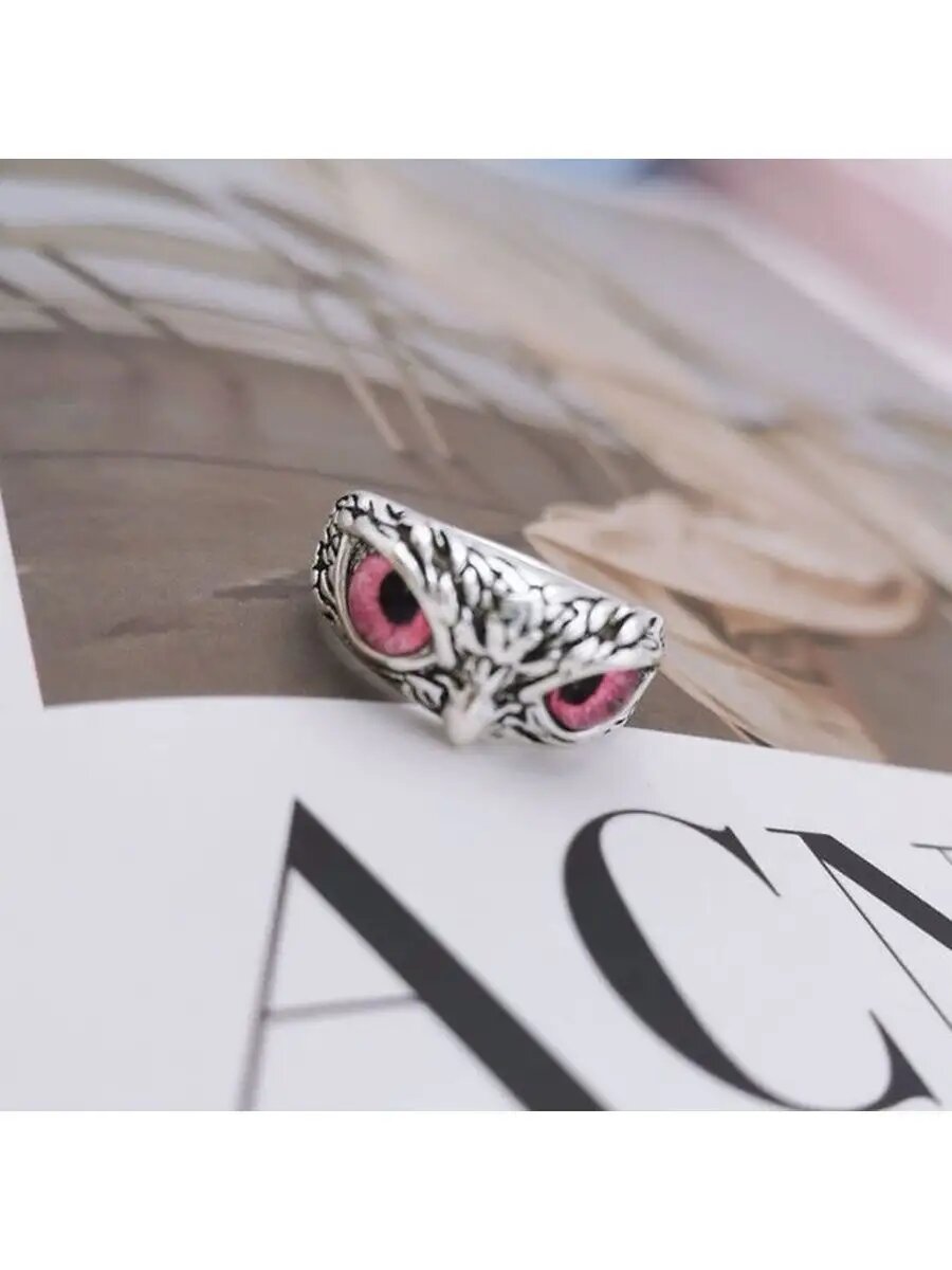 Кольцо, кошачий глаз синтетический