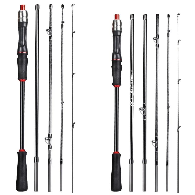 Sougayilang спиннинговая удочка из углеродного волокна 1,8 м 2,1 м 10-30 г 2.1m Spinning