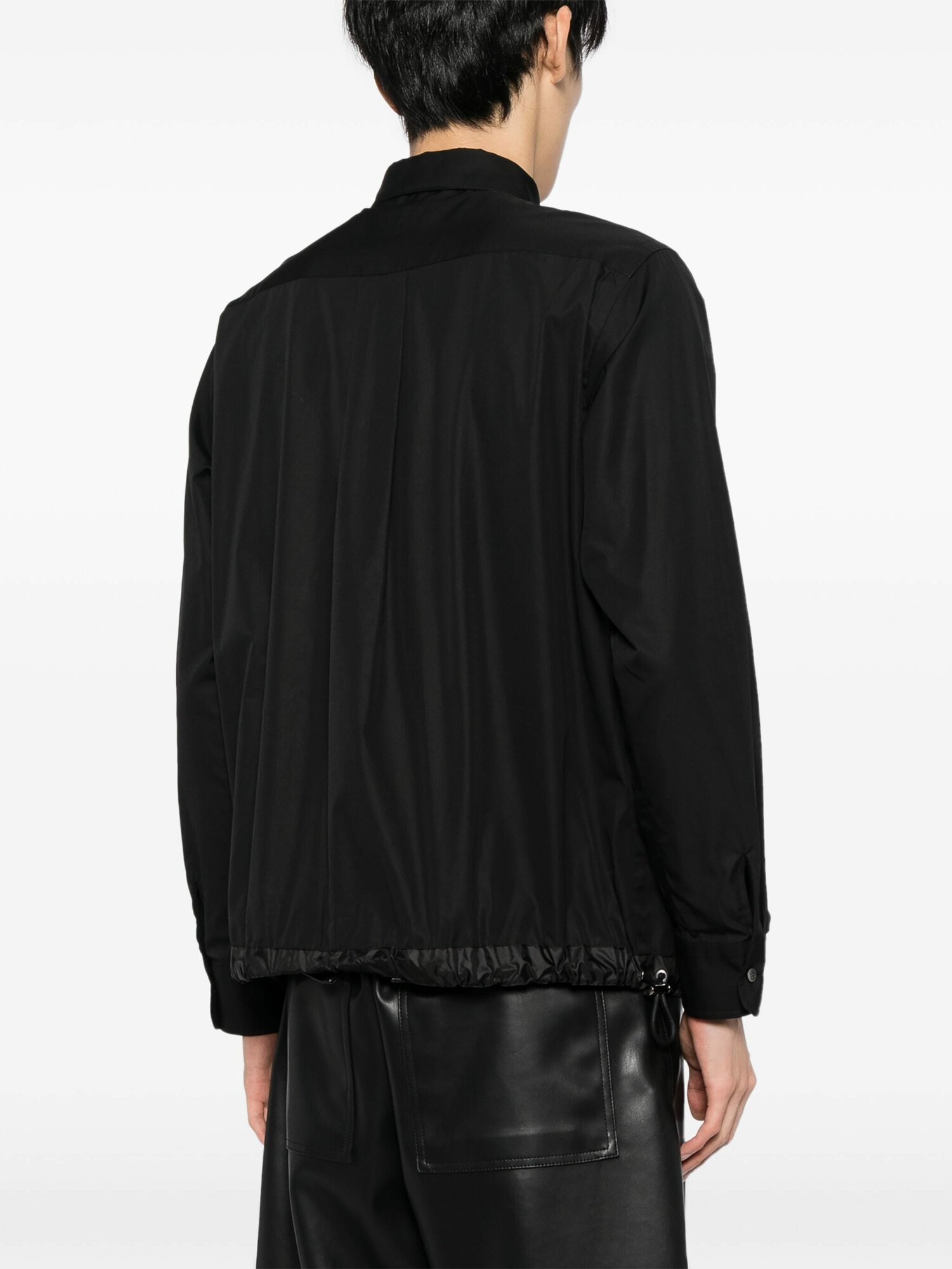 Рубашка Sacai Thomas Mason, размер 46, black / black — фото 1