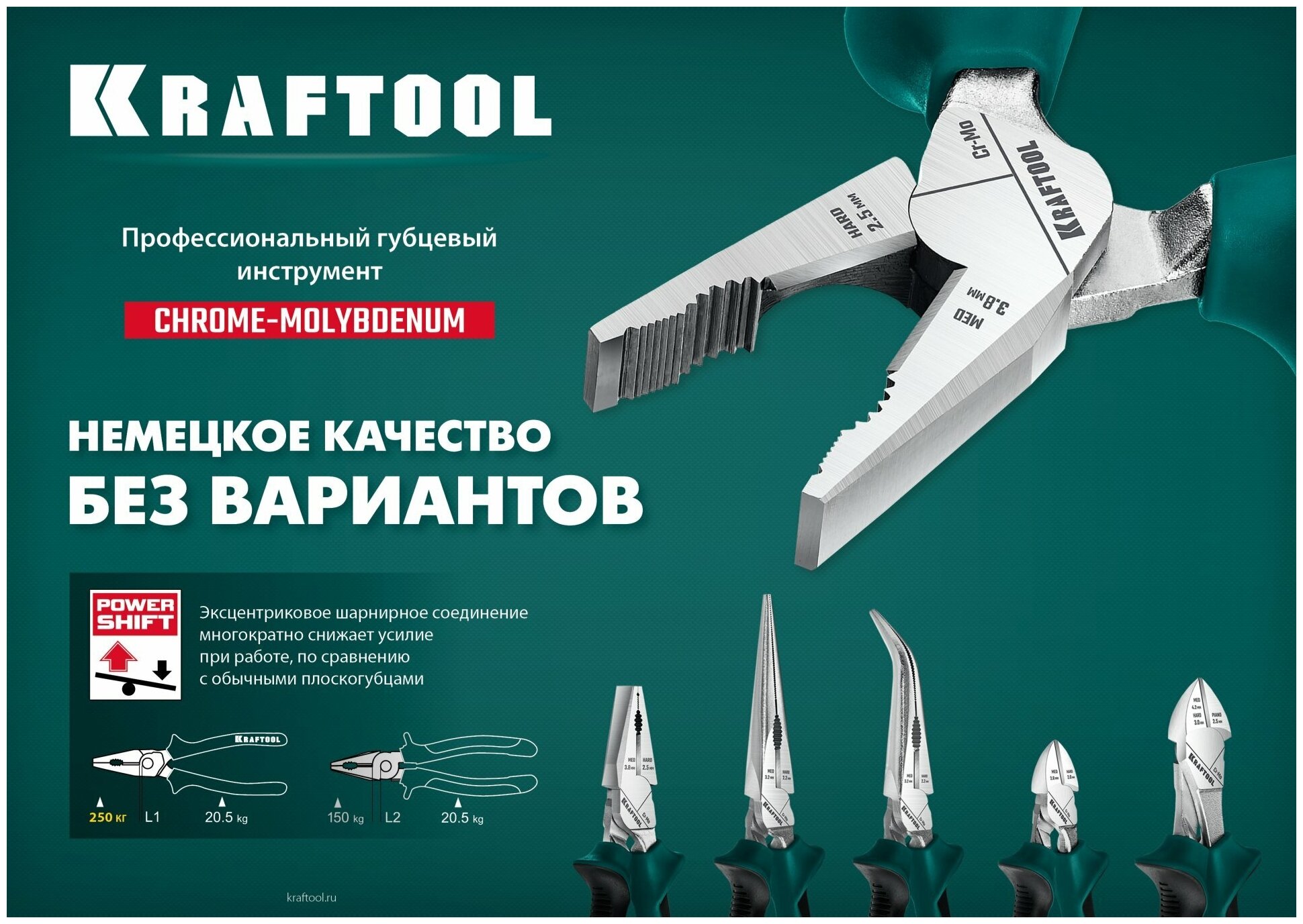 KRAFTOOL бокорезы, 180 мм — фото 1