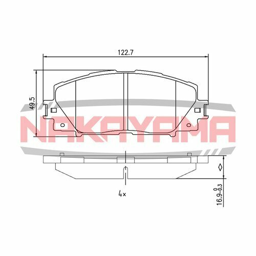 Колодки тормозные дисковые Nakayama HP8449NY