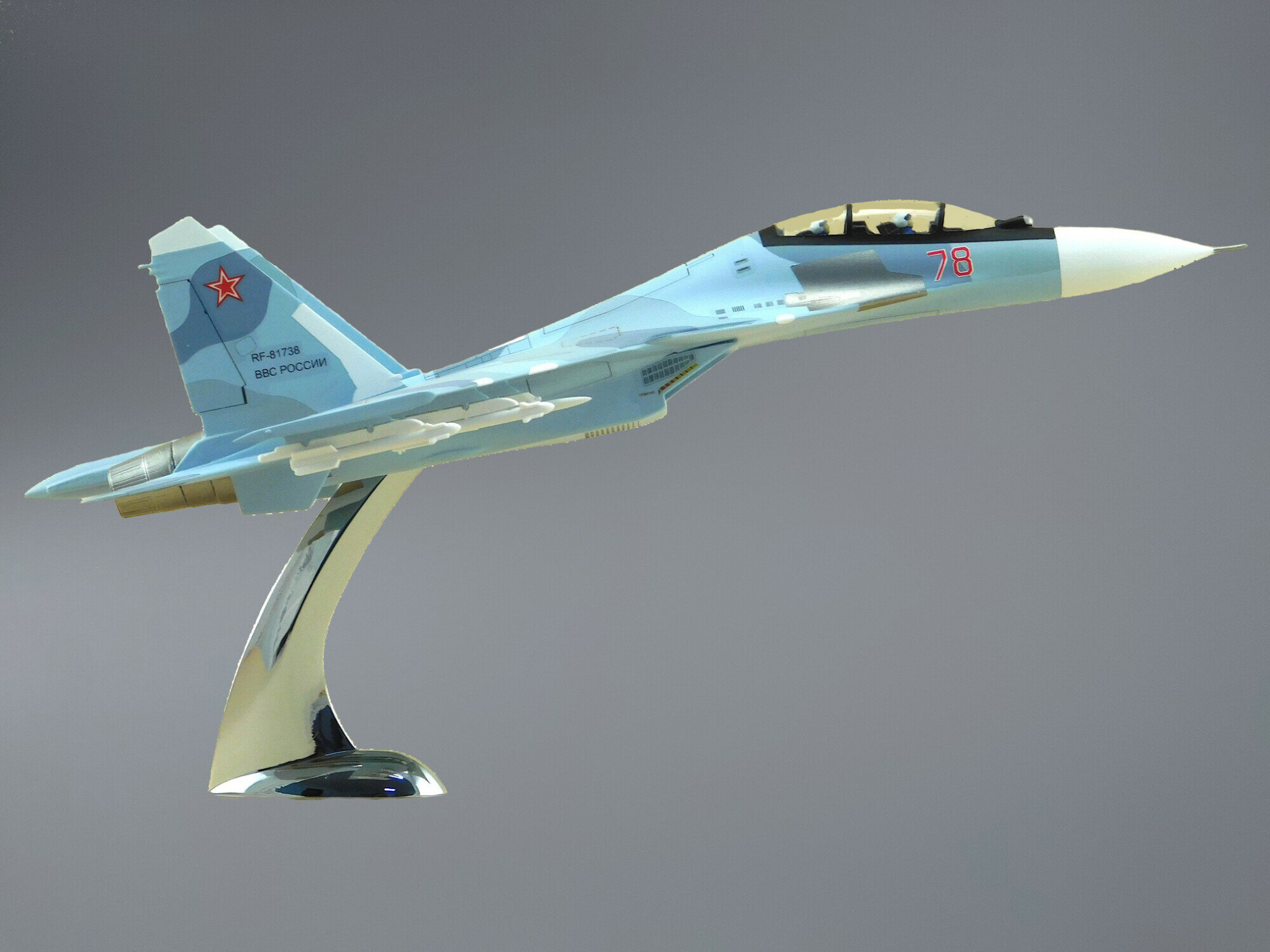 Самолет СУ-30СМ (ВВС России) [Готовая модель] (1:72) [RF-81738, 78]