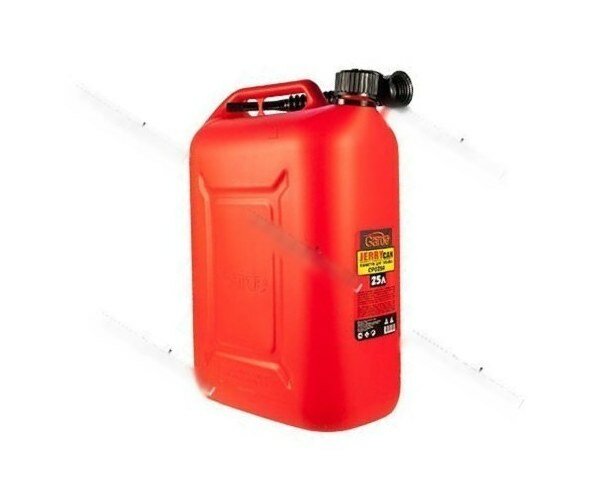 Канистра 25л пластик с наливным устройством для гсм garde красная