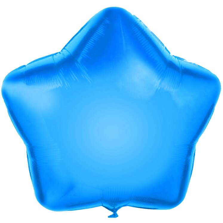 Шар фольгированный Серпантин 45 см “Звезда”, синий