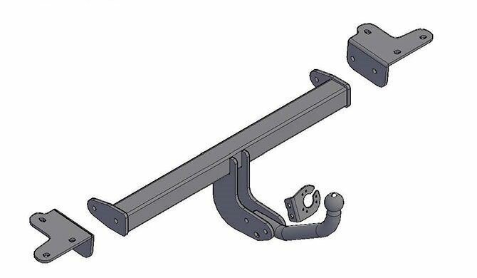 Фаркоп для Suzuki Grand Vitara 2012-2015 г. в.(5дв, двигатель 2 л с запасным колесом на двери а/м (без электрики) (паспорт и сертификат) Трейлер.7900