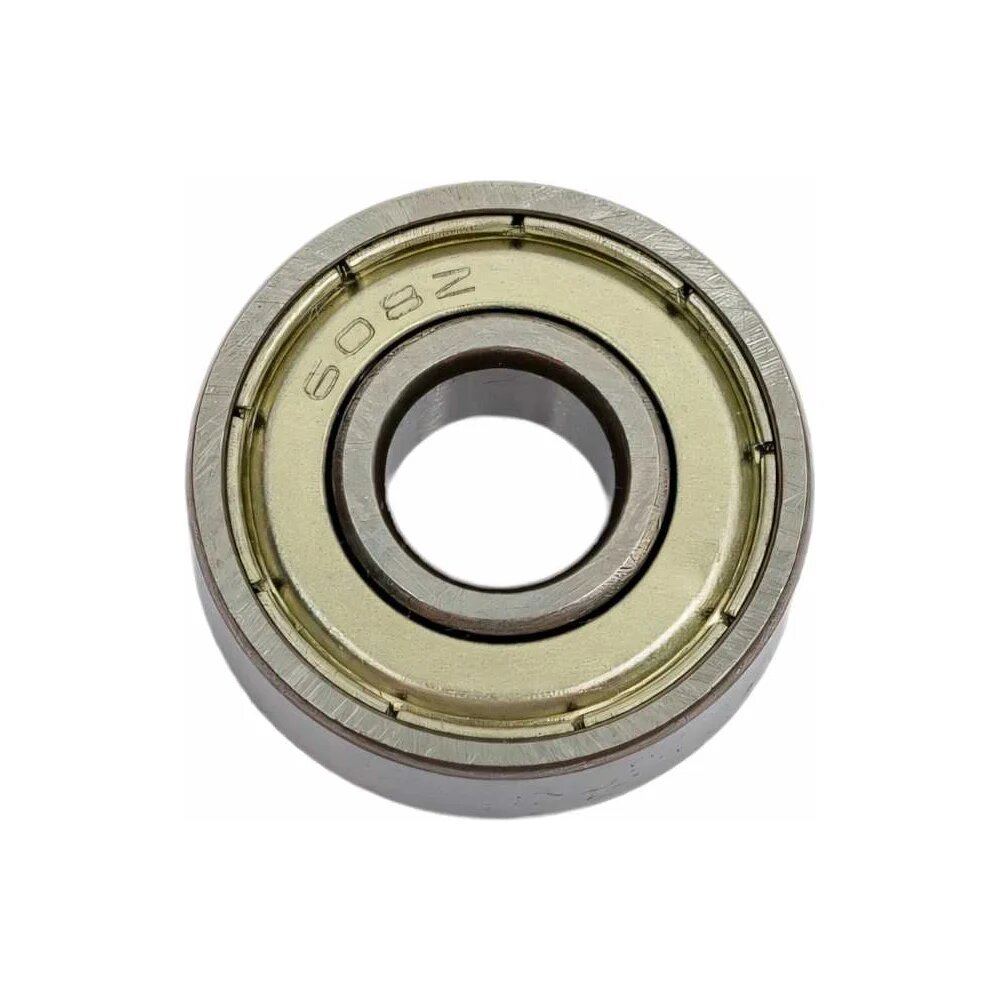 Подшипник DINROLL 608-2Z, высокопрочная сталь, шариковый однорядный, закрытый с двух сторон, стальные уплотнения — фото 1