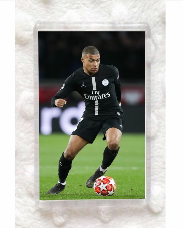 Магнит акриловый Kylian Mbappe Lottin, Килиан Мбаппе Лоттен №1