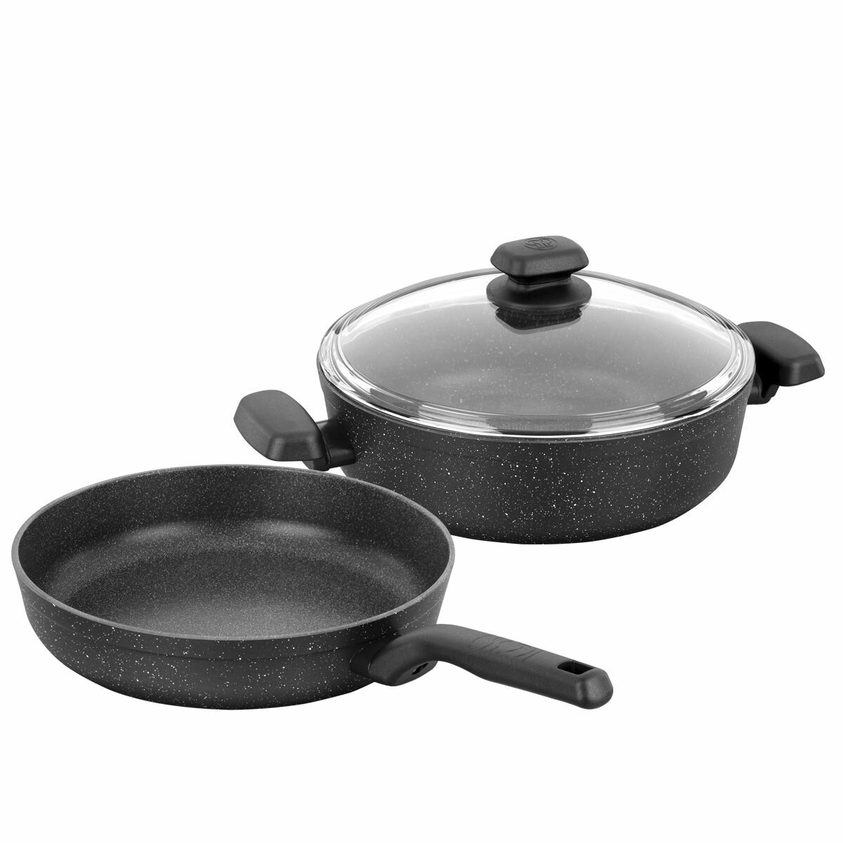 Набор посуды Ornella антипригарный с крышкой из 3 предметов