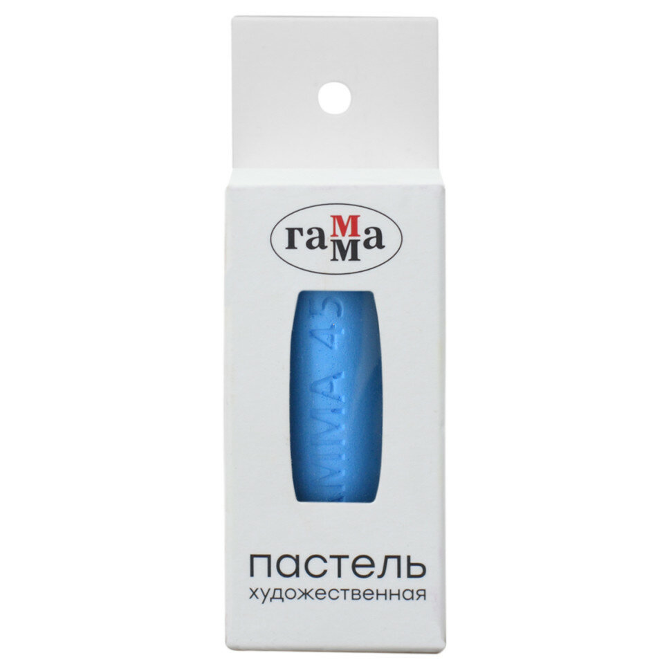 Пастель художественная Гамма, голубая средняя № 452, штучная, картон. упак, 375161