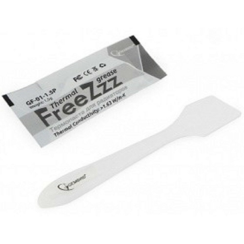 Термопаста Gembird GF-01-1.5P, Пакет 1.63Вт/(м? К) 1.5г