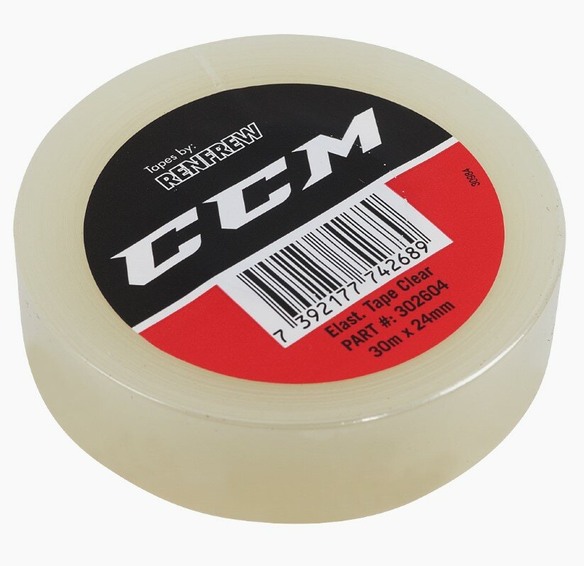 Лента для хоккейных щитков TAPE CCM ELAST 30MX24MM, для фиксации щитков