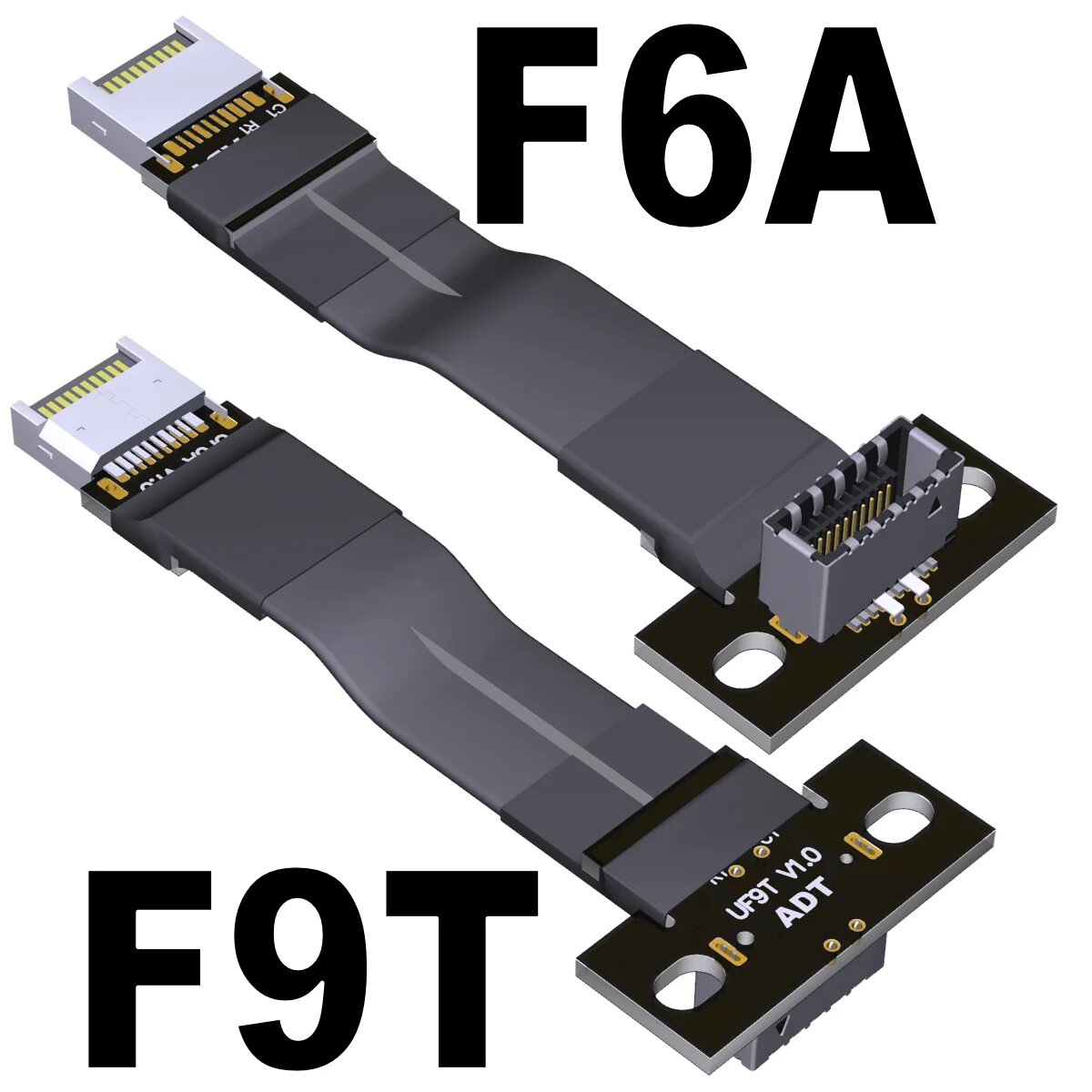 ADT-Link UFF3.2-FM-20P USB 3.2 кабель «папа-мама» 0.15m