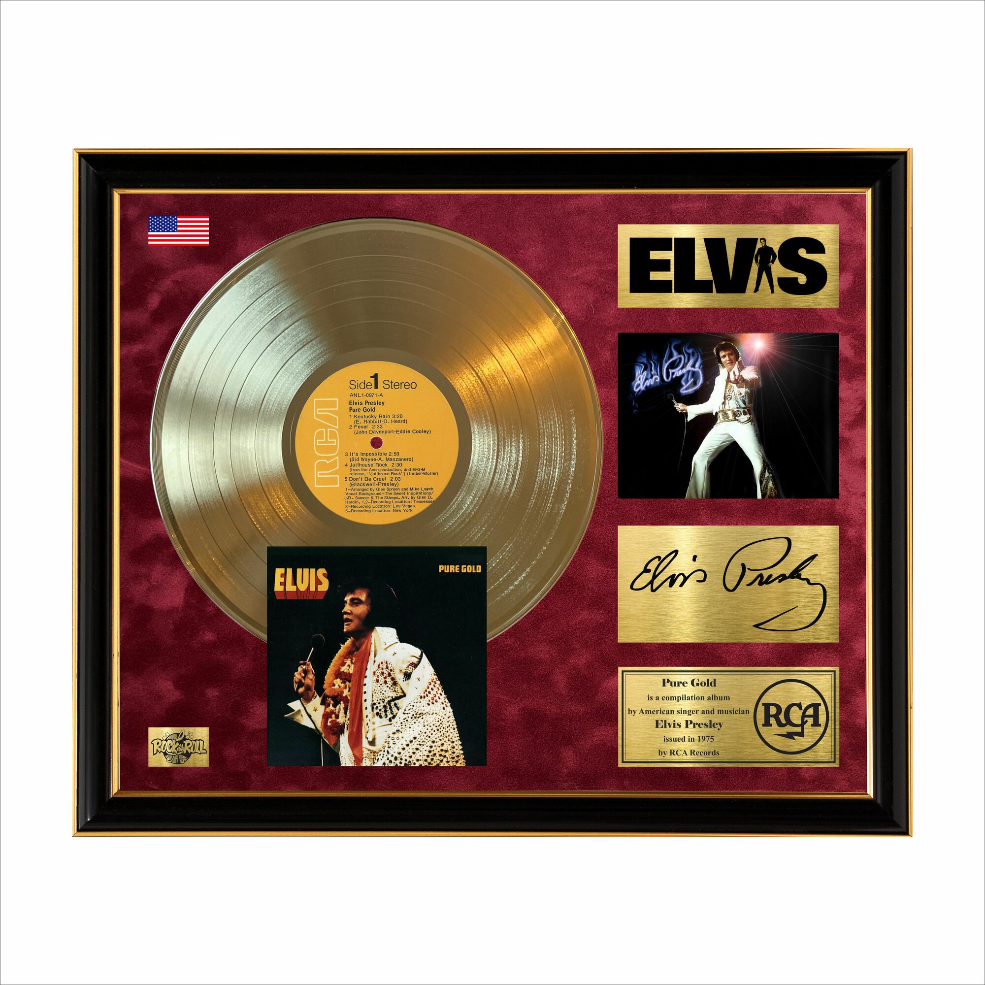 Elvis Presley Pure Gold Золотая виниловая пластинка