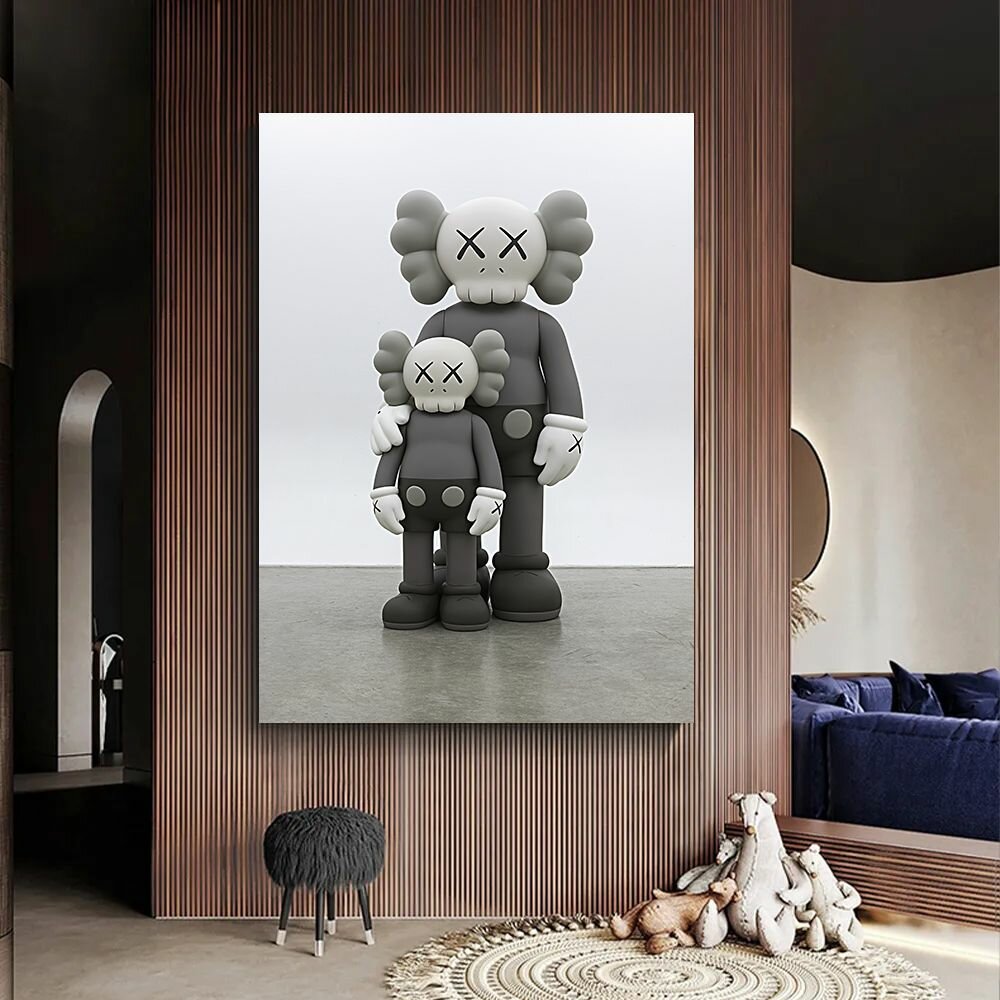 Картина Kaws, интерьерная картина кавс, 50х70