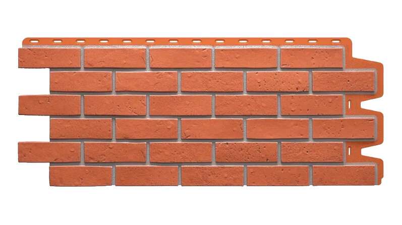 Docke Berg Кирпичный (8 уп. / 35,2 м2 / 80 шт.) 1015х434 мм, фасадные панели Деке