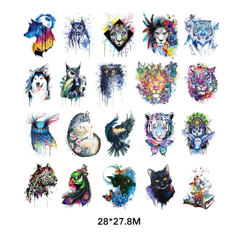 Термоклеевые нашивки для одежды, набор из 6 штук Th3308-45