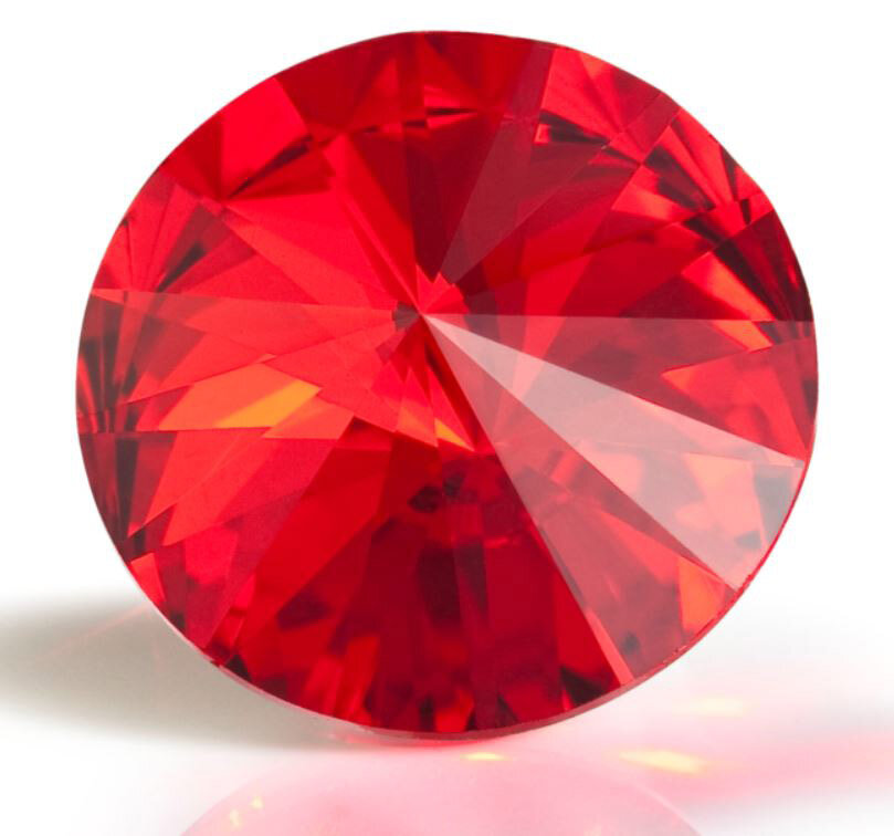 PRECIOSA 436-11-177-FT35 SS47 цветные стеклянные стразы 10.7 мм красный lt. siam 90070