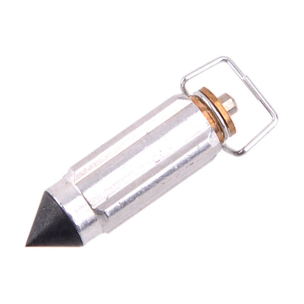 1 шт, набор игл для поплавкового клапана карбюратора, подходит для Ymh, для Suzuki Carb, поплавковые иглы, мотоциклетный карбюратор, серебристый металлический игольчатый клапан