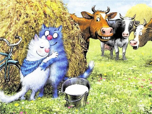 Алмазная картина «Кот» Huacan Синий, Full Square 50X70cm, 3396