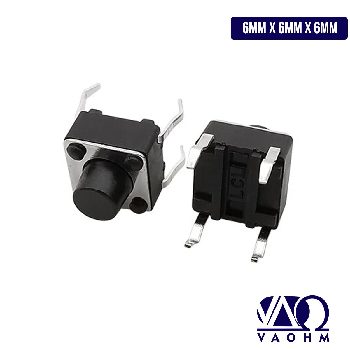 Тактические переключатели VAOHM 6x6x6 мм, 10 шт.