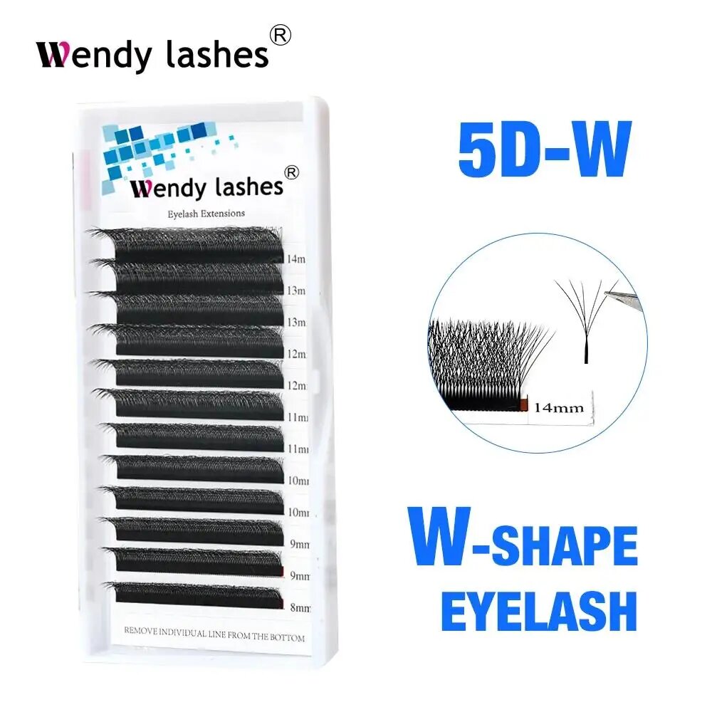 Накладные ресницы Wendy Lashes 5D-W, 13 мм, 5DW