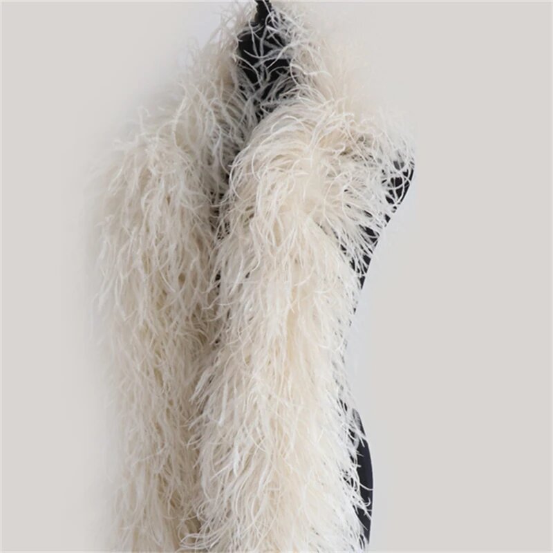 Розовые боа из страусиных перьев 4, 6, 8, 10, 20 слоев 2 м Белый, 8ply 2Meter, 42