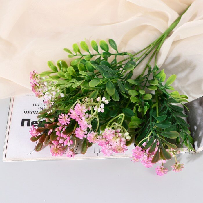 Букет искусственный «Незабудка колор», 28 см, микс